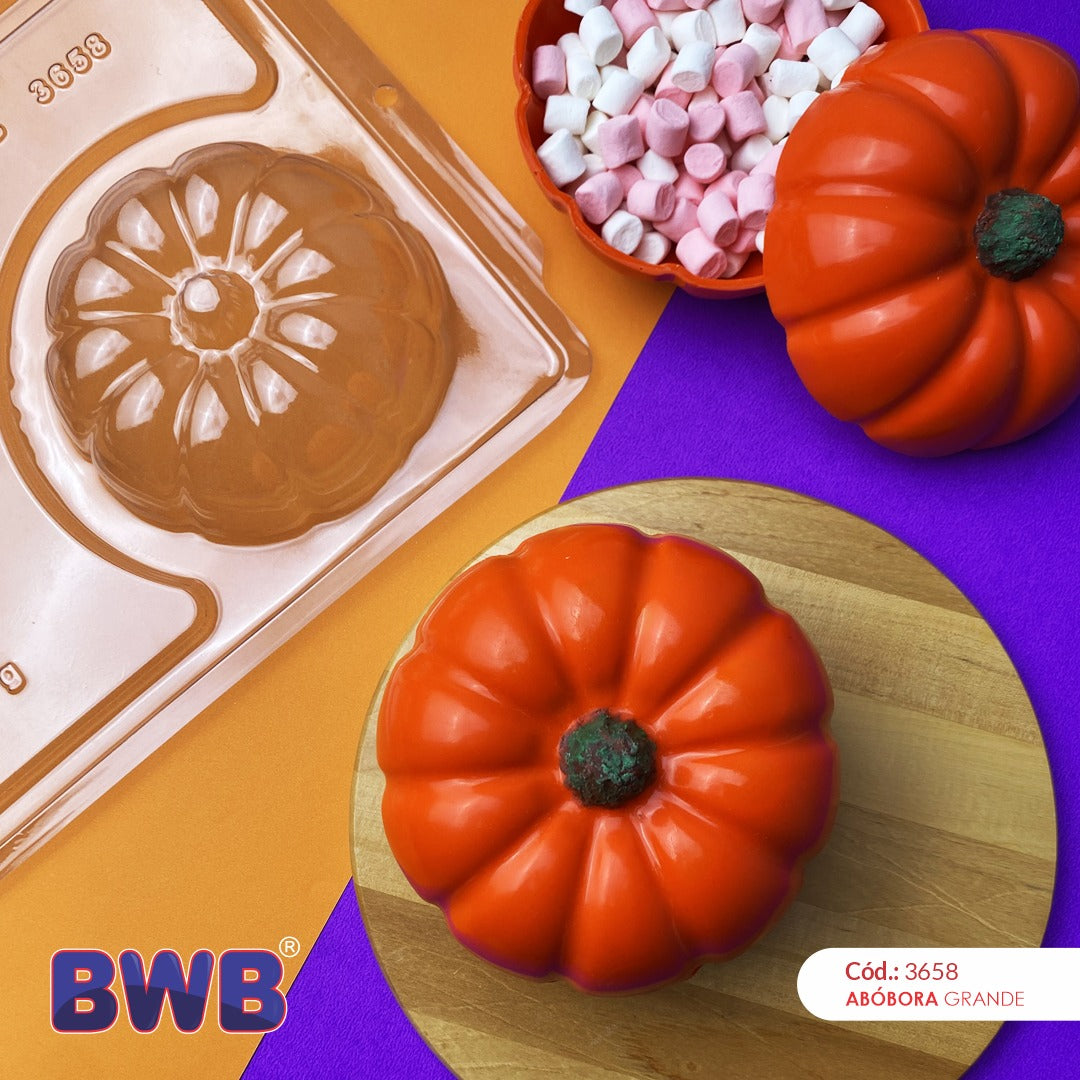 Large Pumpkin Mold (3 Piece) – Chocolate Mold Co